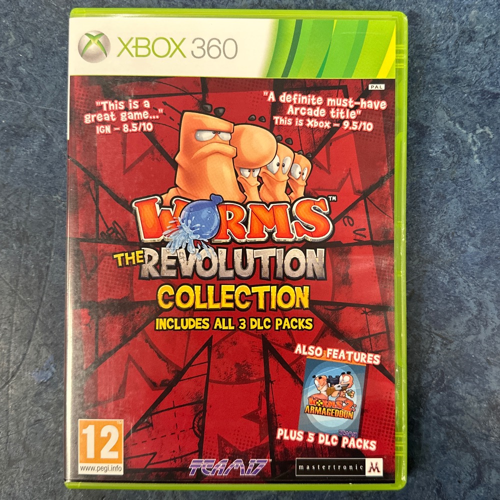 Used Nintendo Xbox 360 Game worms revolution collection - Own4Less